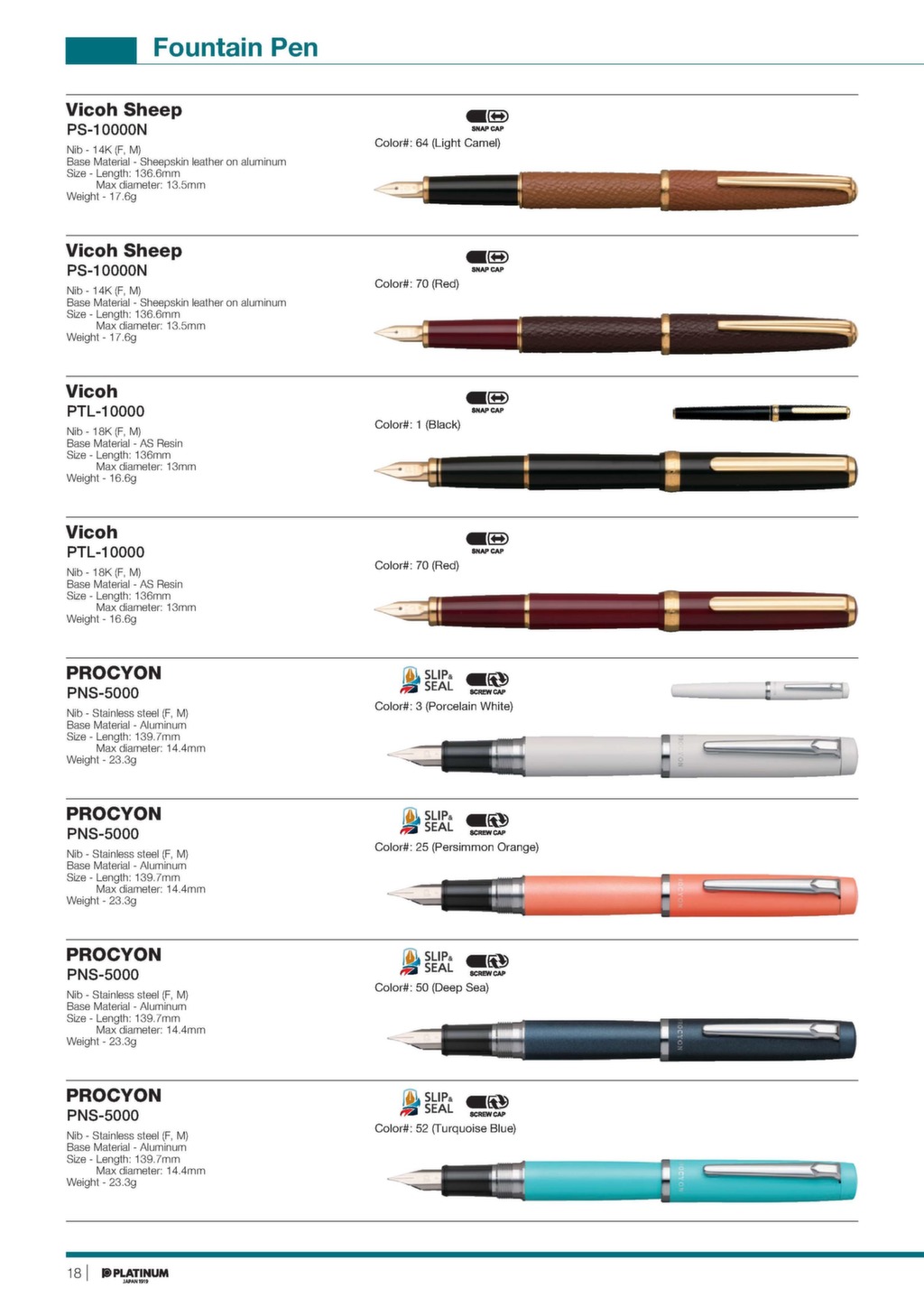 Platinum Pen Top | プラチナ万年筆