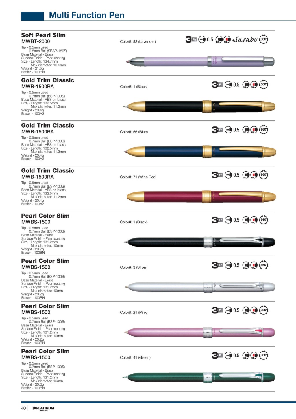 Platinum Pen Top | プラチナ万年筆